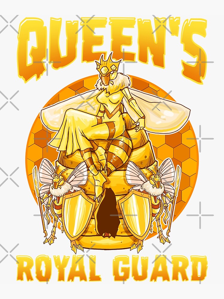 "Queen's Royal Guard . Guard Bees with their Queen . Honey Bee . " Art ...
