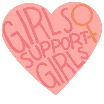 "girls support girls" Sticker for Sale by emilylogan | Redbubble