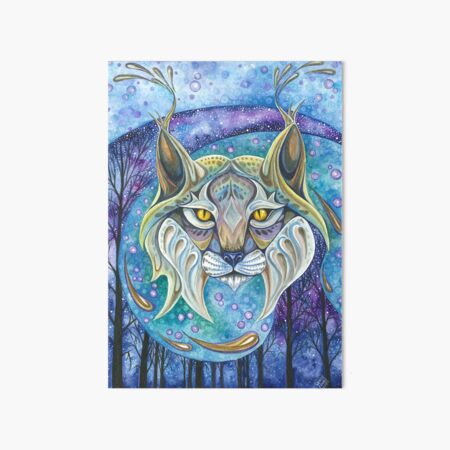 "Lynx Spirit, watercolour painting" Art Board Print by WendyFranzArt ...