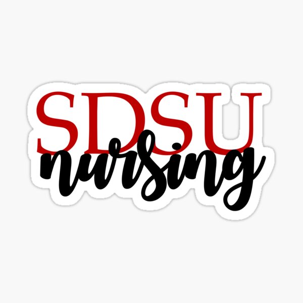 "sdsu nursing 1.5" Sticker by lisarbshop | Redbubble