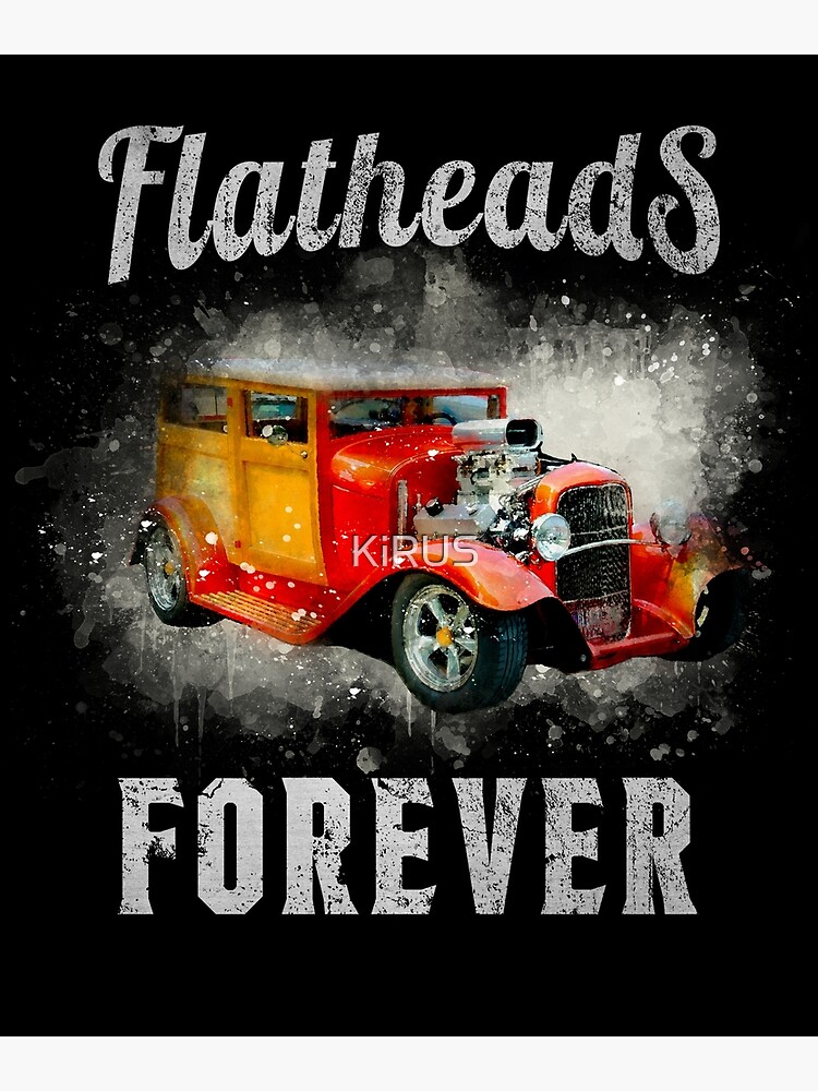 "Hot-Rod Vintage Image Rust Bucket Rat Rods Retro Racing Car" Poster ...