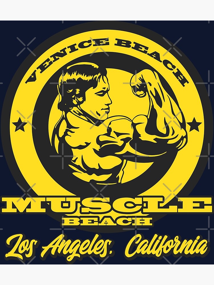 "Arnold Schwarzenegger Muscle Beach" Poster von VectorDesigner | Redbubble