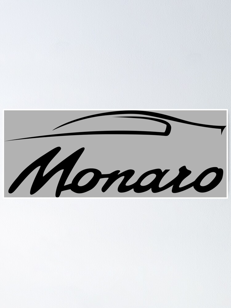 "Monaro Black Logo" Poster for Sale by PetrolHeads | Redbubble