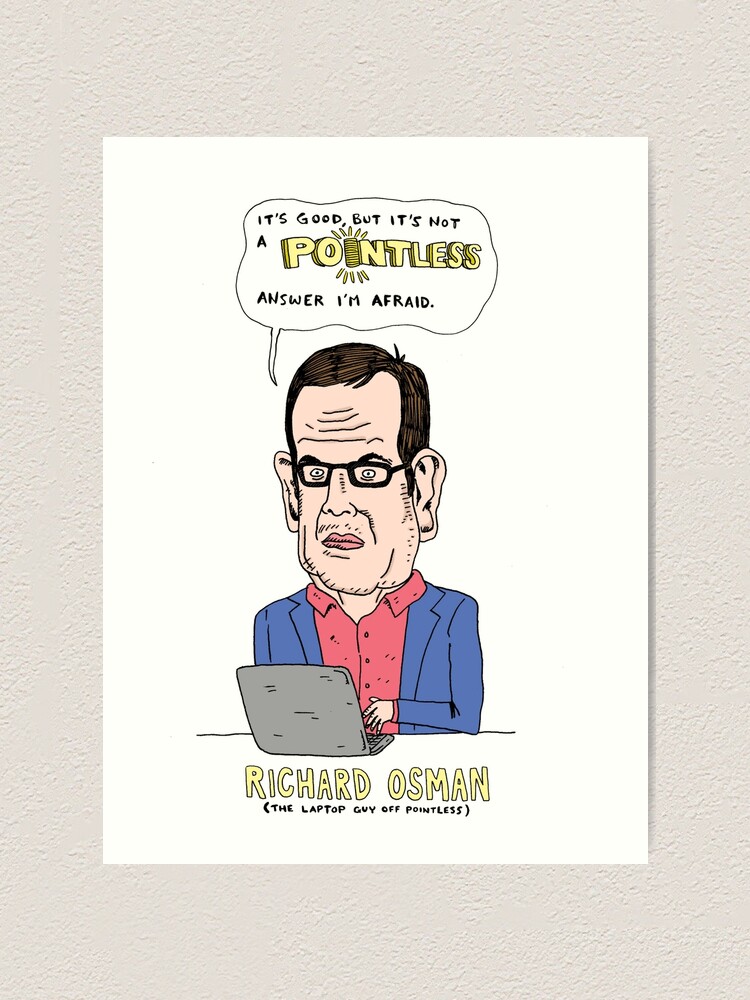 "Richard Osman Colour!" Art Print by chrisharward | Redbubble