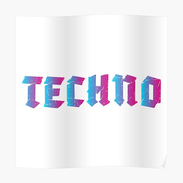 "Techno Music Logo" Poster by Technofestival | Redbubble