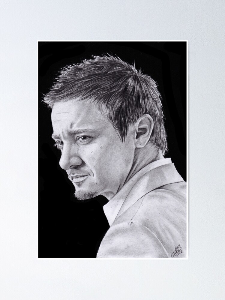 "Jeremy Renner" Poster for Sale by DarcArt | Redbubble