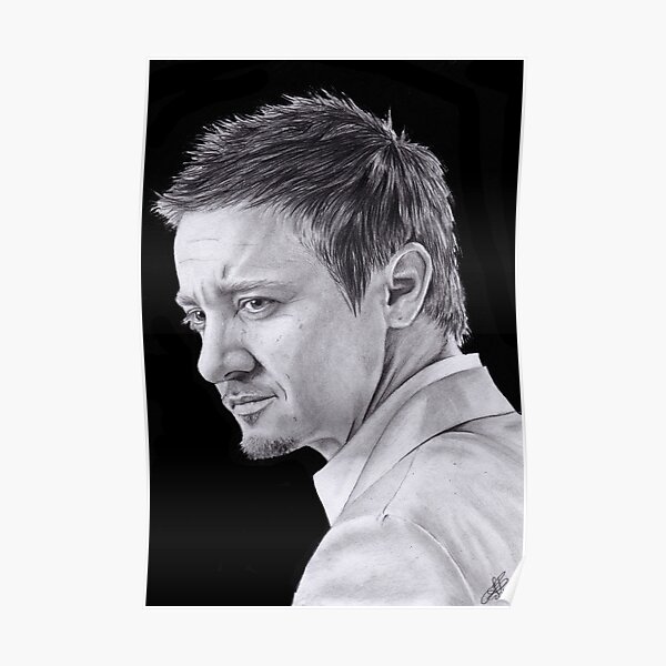 "Jeremy Renner" Poster for Sale by DarcArt | Redbubble