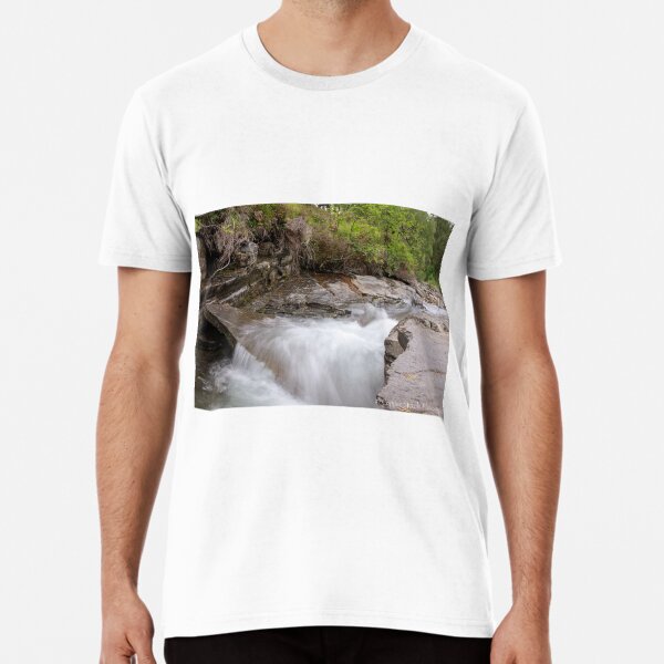 "Waterfall on the river Quoich" T-shirt for Sale by Copperhobnob ...