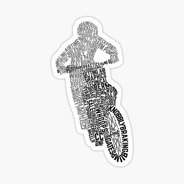 Motocross Typography Dirt Bike Word Aart Sticker By Gamefacegear motocross-typography-dirt-bike-word-aart-sticker-by-gamefacegear