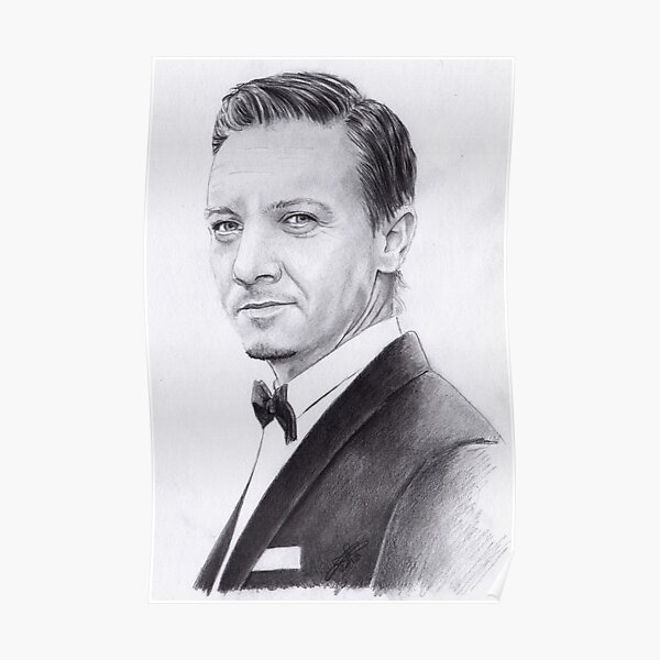 "Jeremy Renner " Poster for Sale by DarcArt | Redbubble