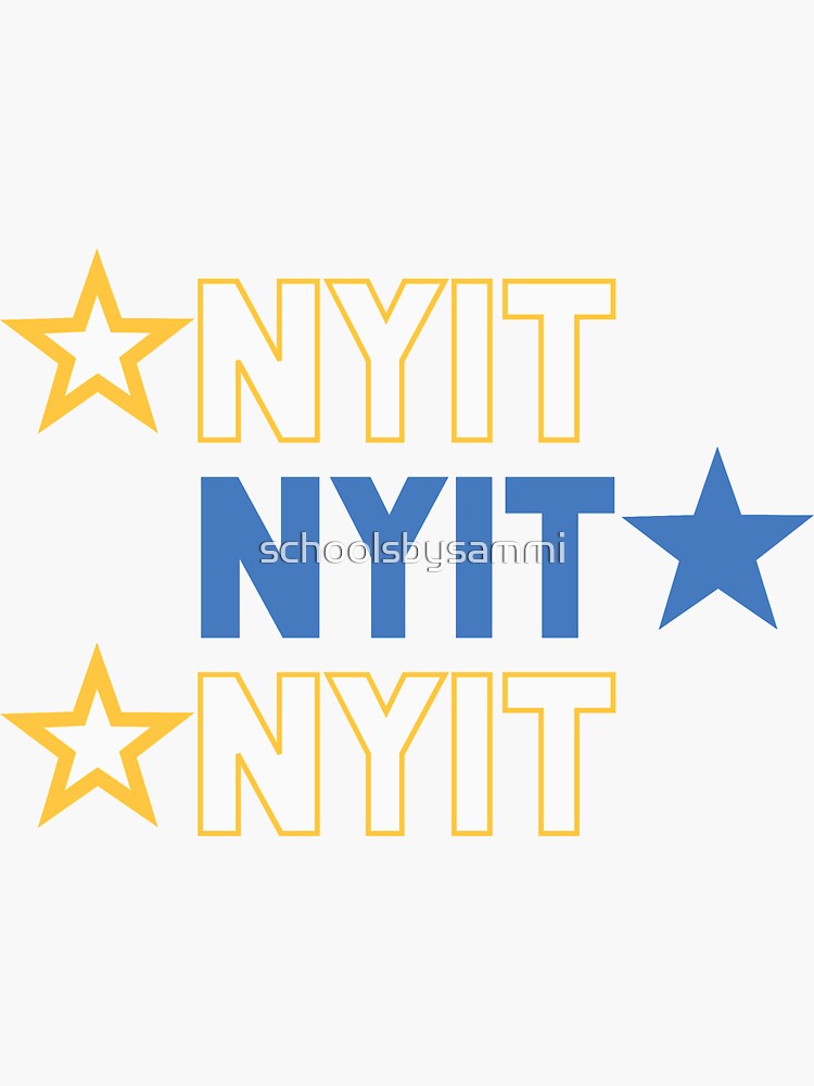 "NYIT Star" Sticker by schoolsbysammi | Redbubble