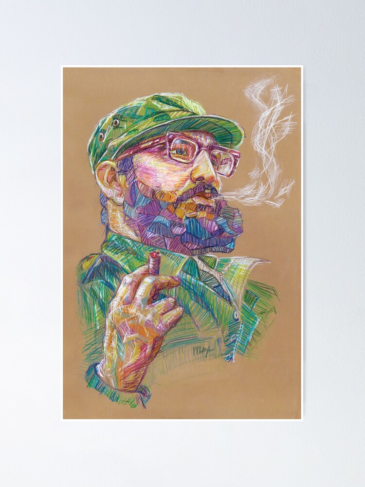 "Fidel Castro" Poster for Sale by rattatuy | Redbubble