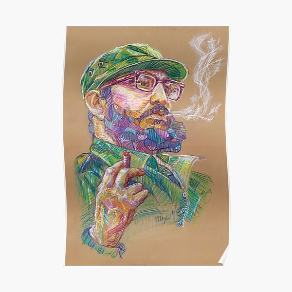 "Fidel Castro" Poster for Sale by rattatuy | Redbubble