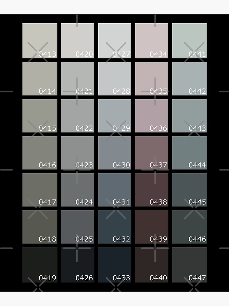 Impression montée « Nuances de gris Pantone », par rogue-design | Redbubble