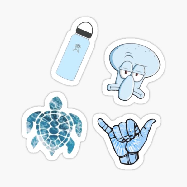 "Blue sticker pack " Sticker for Sale by Hannahtj | Redbubble