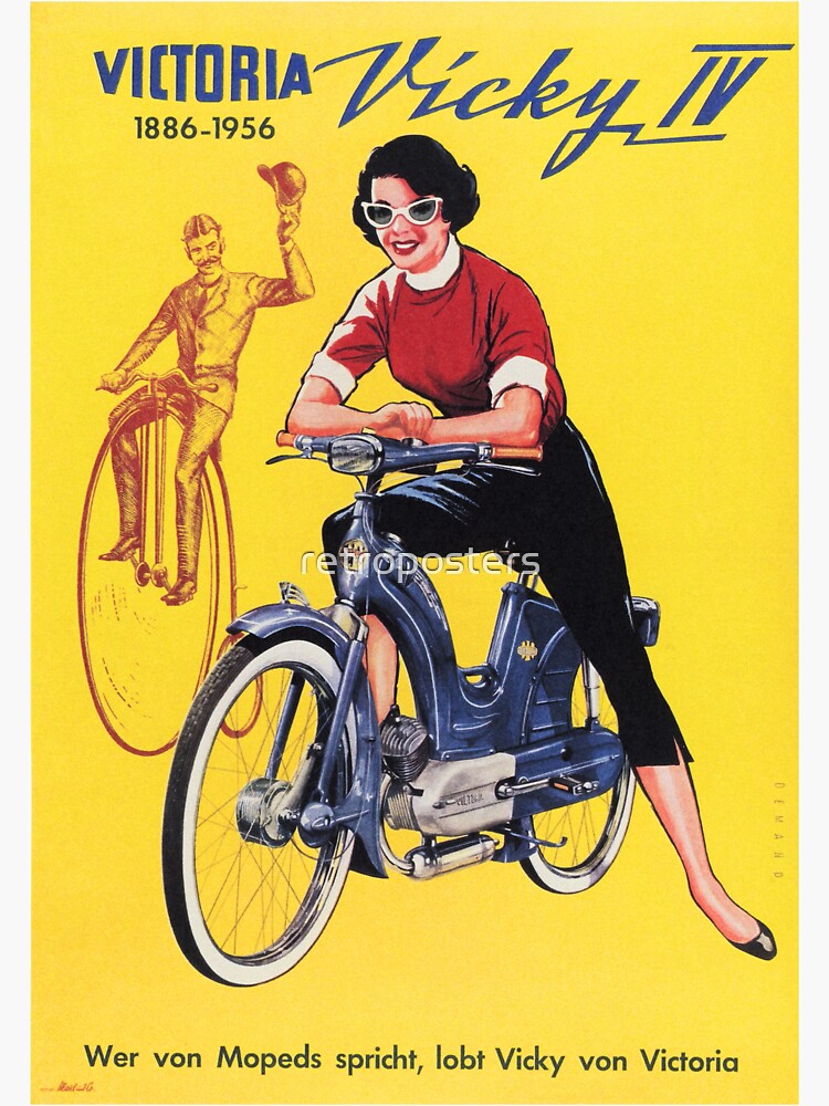 "Victoria Vicky Motorcycles Motor Bike Retro Advertising Vintage ...