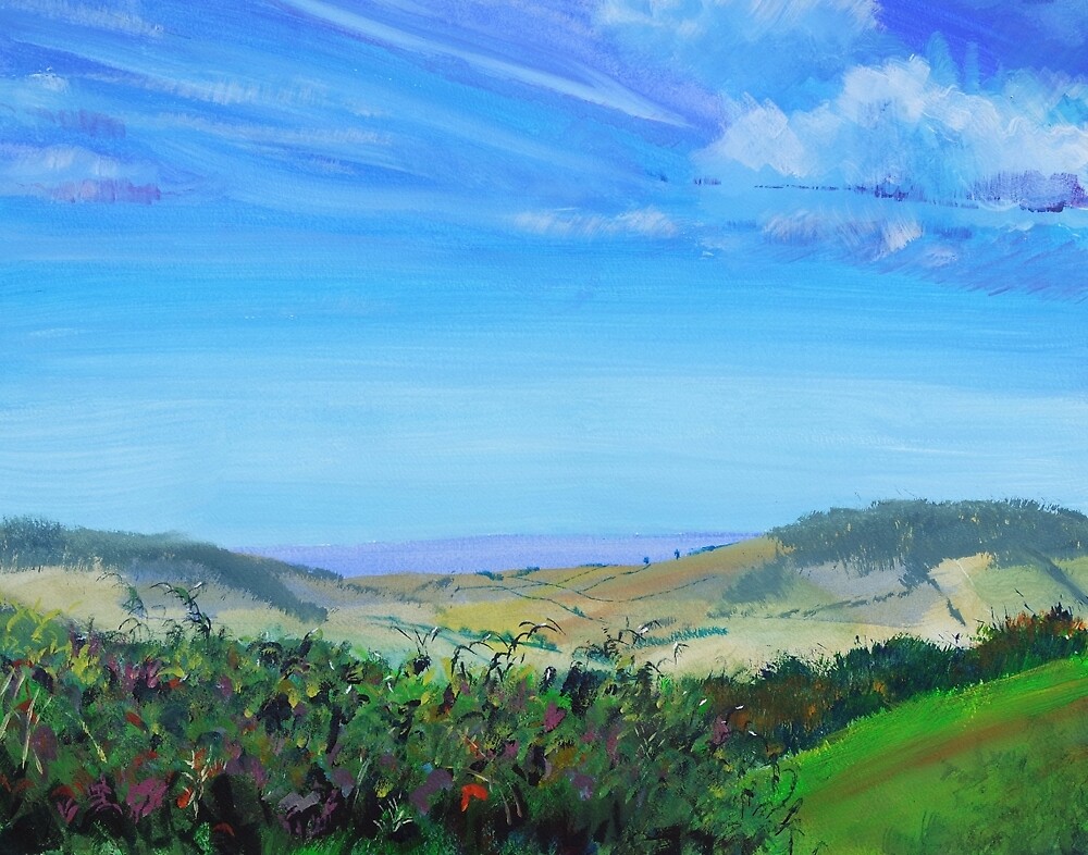 "Devon Countryside Painting" by MikeJory | Redbubble
