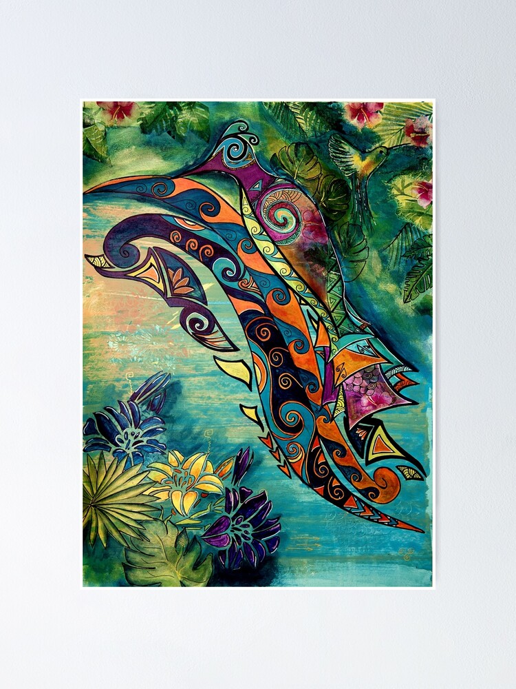 "Tui bird" Poster by NaomiMatthewArt | Redbubble