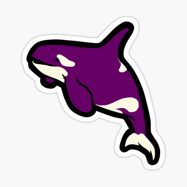 "Ace Orca" Sticker for Sale by StitchTeeth | Redbubble
