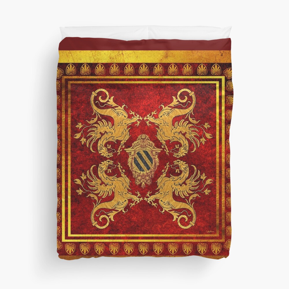 "Winged Lion-Serpents Scarf Red: Original Artwork Copyright Stuart ...