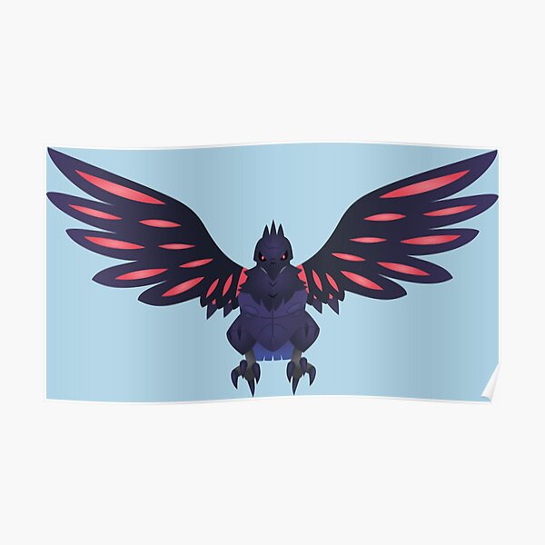 Poster « Corviknight (forme Gigantamax) », par Drawirm | Redbubble