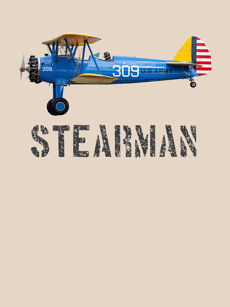 "Stearman 309" T-shirt for Sale by waldo-pepper | Redbubble | stearman ...