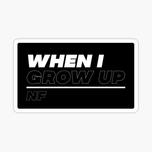 "When I Grow Up" Sticker for Sale by usernate | Redbubble