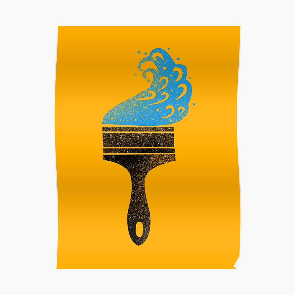 "paintbrush" Poster by barmalisiRTB | Redbubble