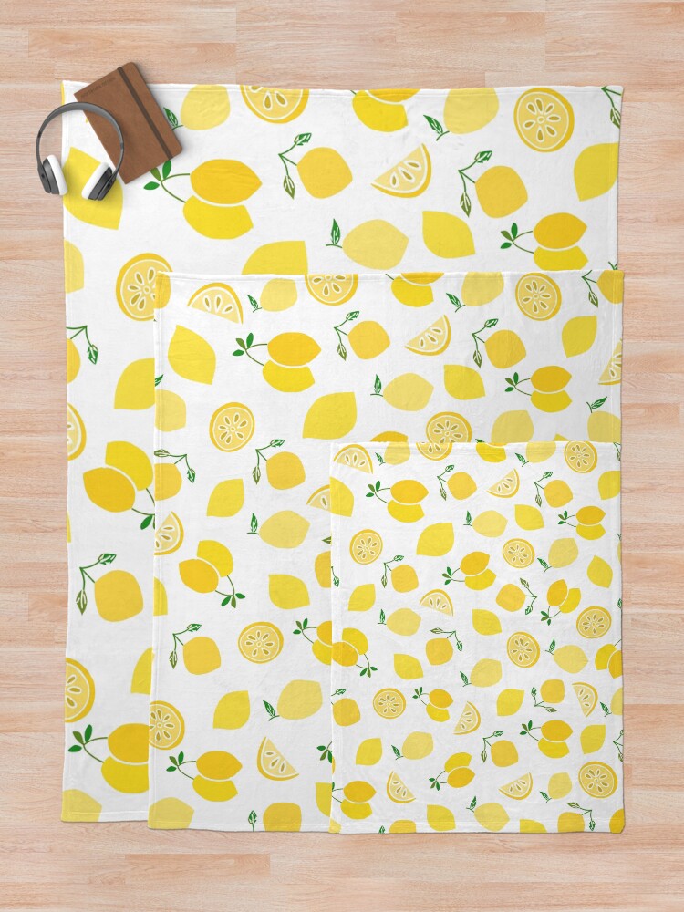 "lemon print" Throw Blanket for Sale by disconnectd | Redbubble