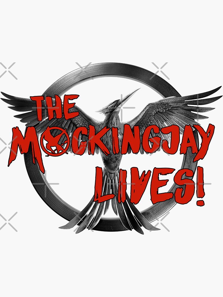 "The Mockingjay Lives!" Sticker by Dewars | Redbubble