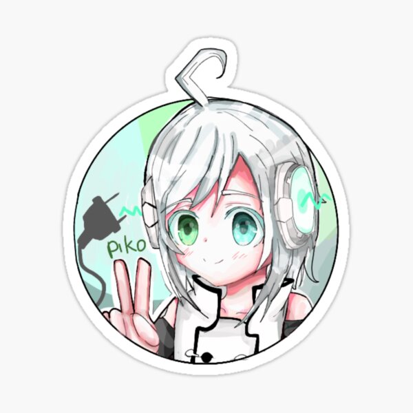 "Vocaloid Piko Artwork; Kībo-Kībo" Sticker for Sale by Kibo-Kibo ...