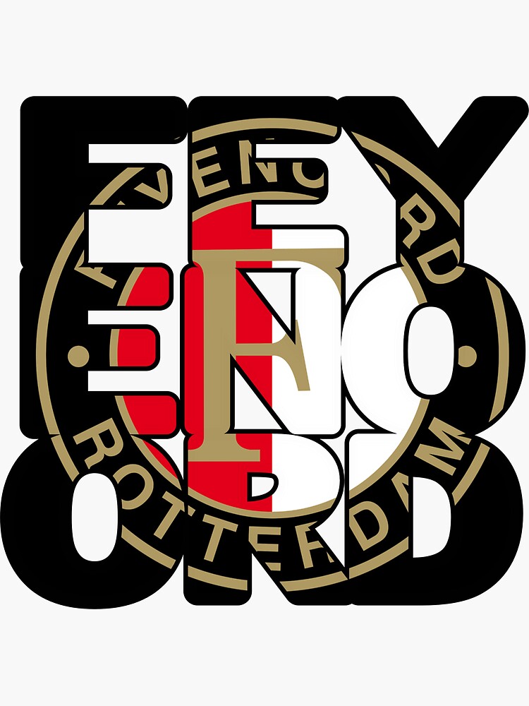 "Feyenoord Rotterdam Club Logo in Letters" Sticker for Sale by ...