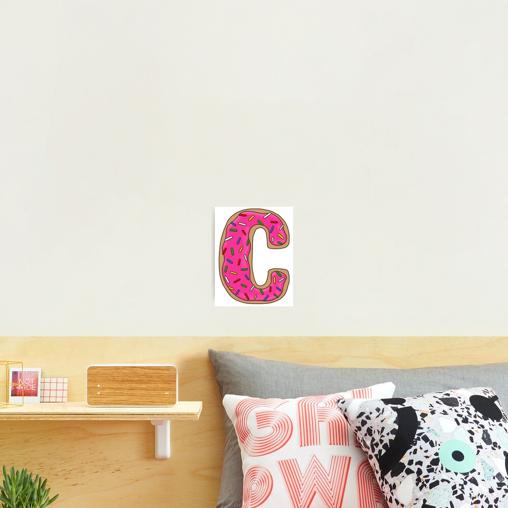 "Donut Letter C" Poster for Sale by mynameisliana | Redbubble