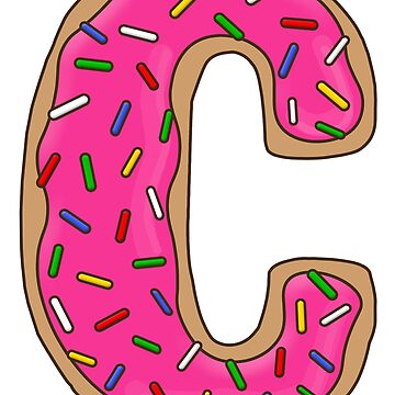"Donut Letter C" Poster for Sale by mynameisliana | Redbubble