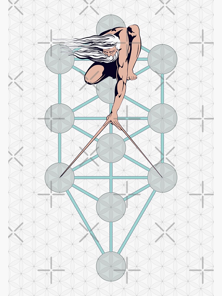 "Tree Of Life - Divine Architect" Sticker by kernowerno | Redbubble
