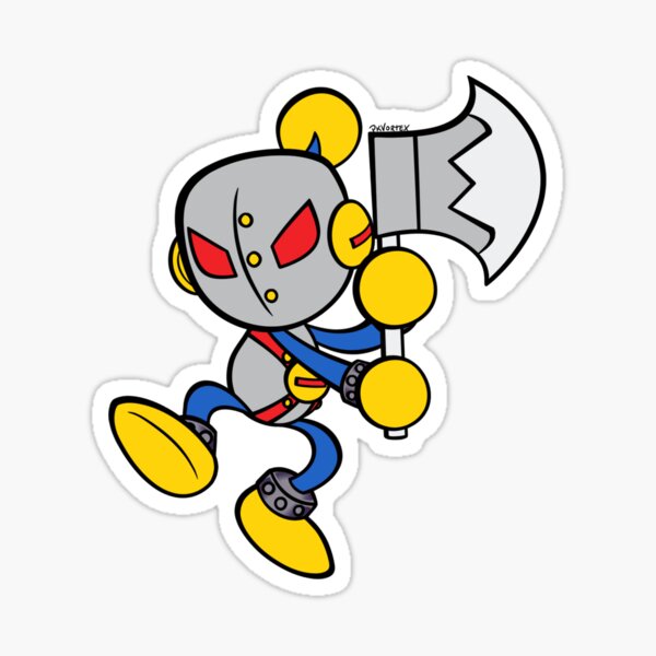 "Iron Mask Bomber Super Bomberman R style" Sticker for Sale by pkVortex ...