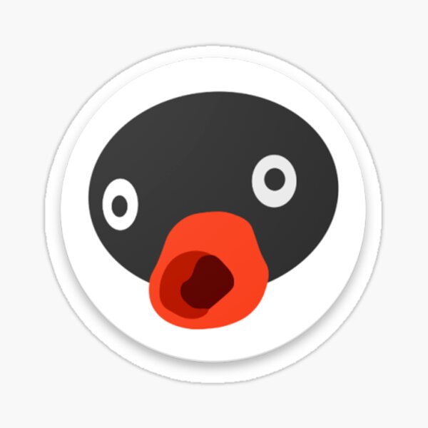 "Pingu Face" Sticker for Sale by Kurkings | Redbubble