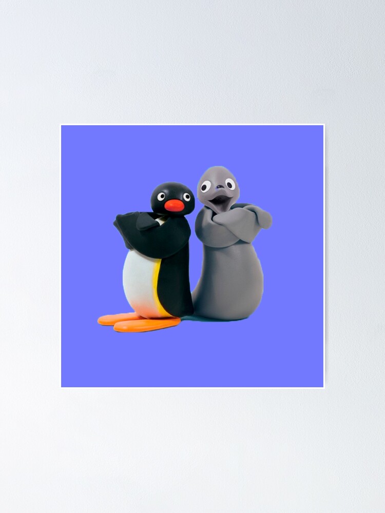 Póster «Pingu y su amiga la foca» de Kurkings | Redbubble