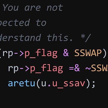 ""You are not expected to understand this." Code in C programming language" Essential T-Shirt ...