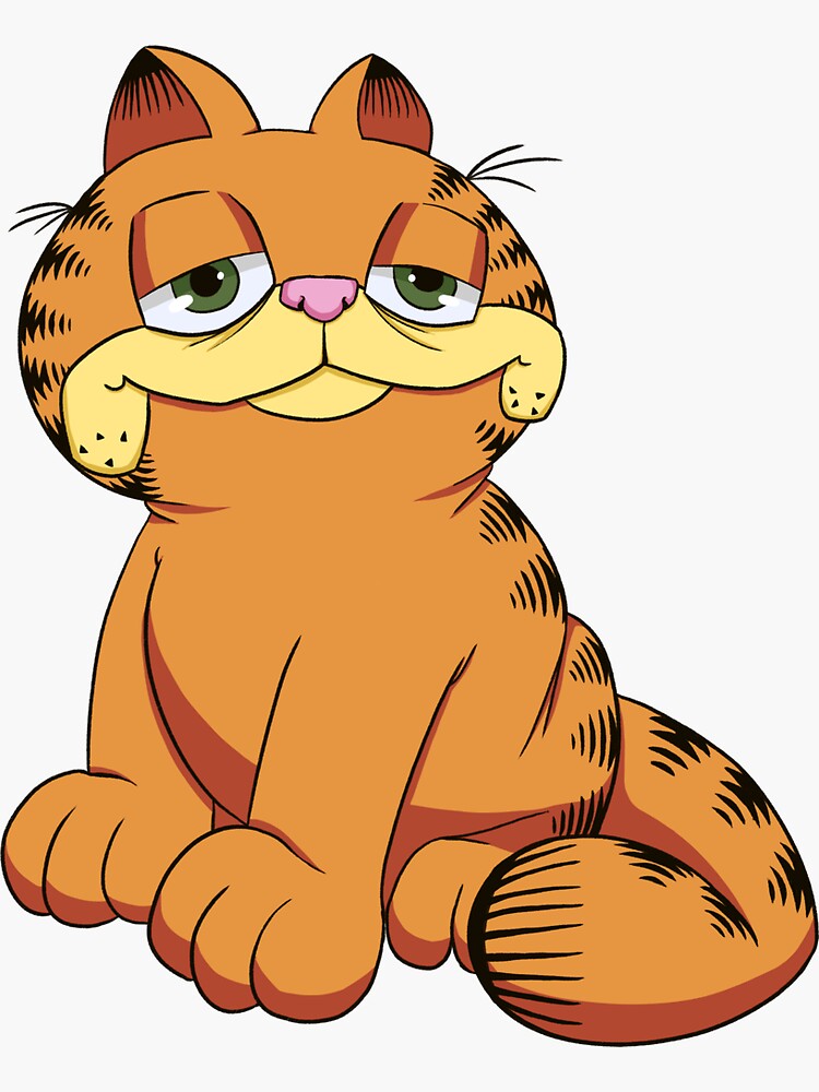 "Goofy Garfield (90s Nostalgia Version)" Sticker for Sale by saltuurn ...