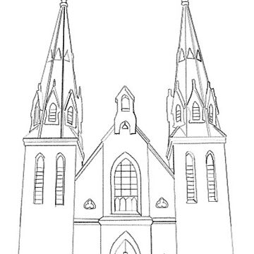 "villanova church" Sticker for Sale by mariahflan | Redbubble