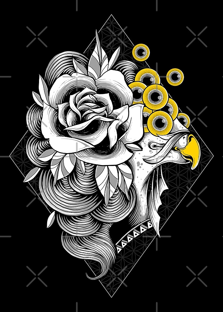 "Alien Eagle" by GODZILLARGE | Redbubble