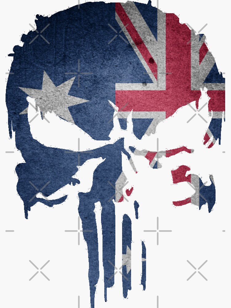 "Aus Military Skull [Tactical Flag] V2" Sticker for Sale by ...