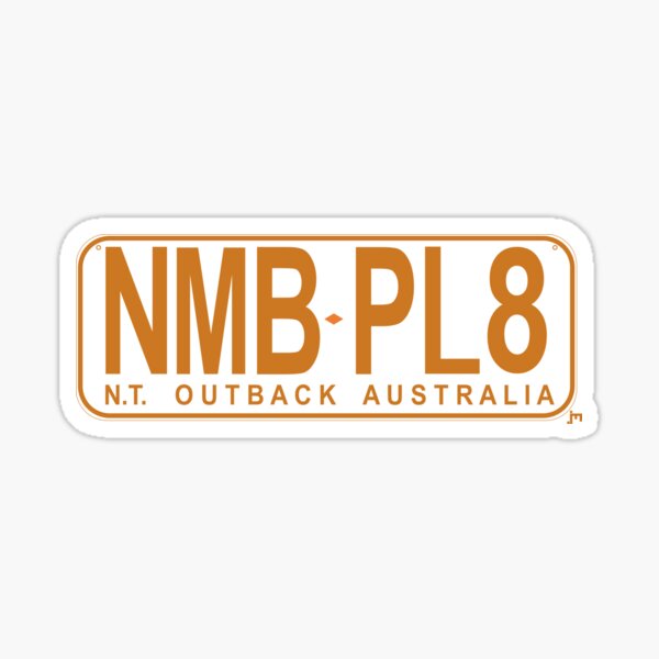 "NMB.PL8 NT Northern Territory "Number Plate" Number Plate T-Shirt NMB ...