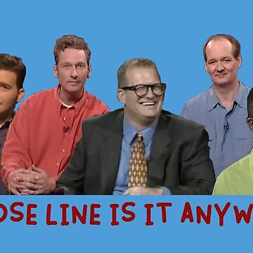 "Whose Line is it Anyway Cast!" Sticker for Sale by KaptainAndy | Redbubble