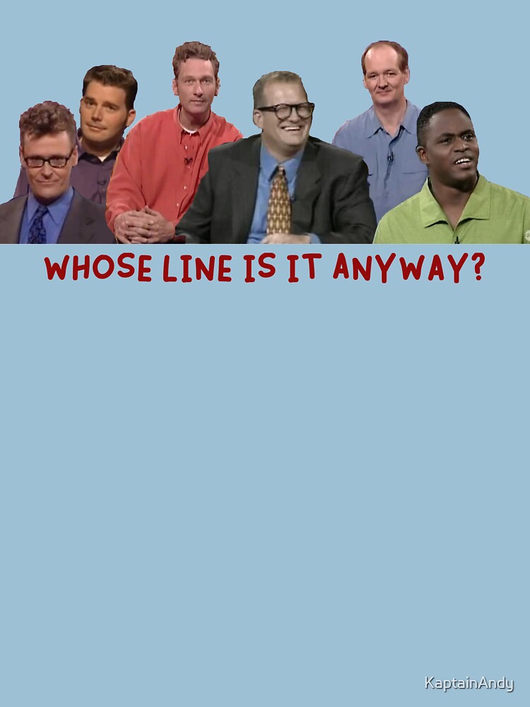 "Whose Line is it Anyway Cast!" T-shirt for Sale by KaptainAndy ...