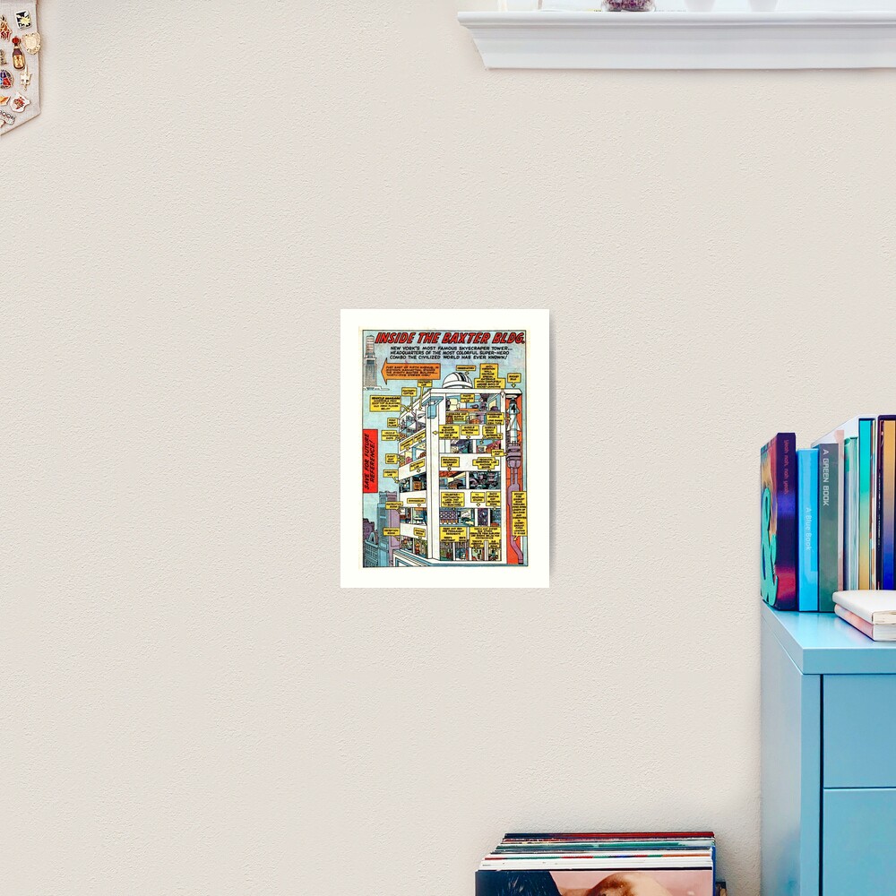 "Comic book Building Inside" Poster for Sale by profuse | Redbubble