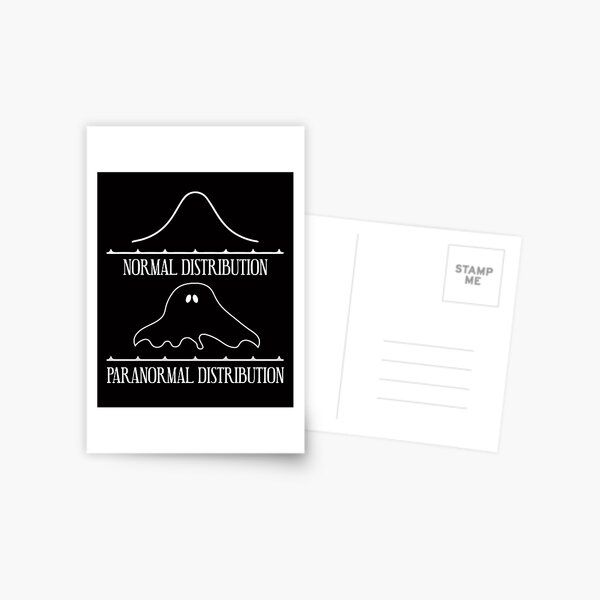 "Normal and Paranormal Distribution - Math Graph Ghost" Postcard for ...