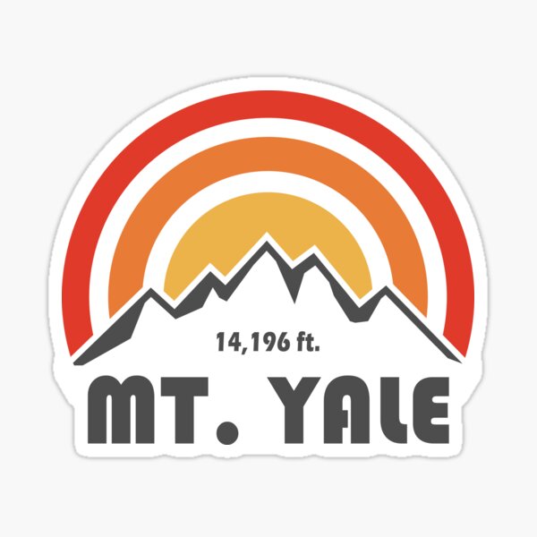 "Mt. Yale" Sticker for Sale by esskay | Redbubble