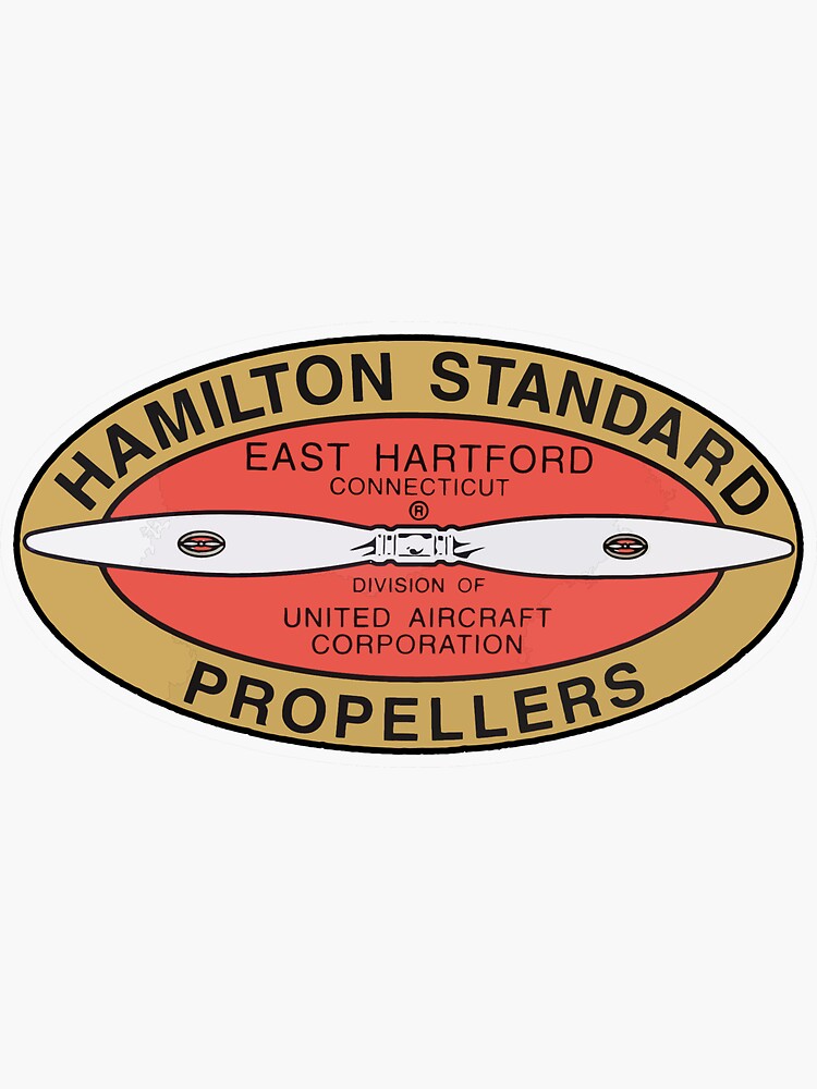 "Hamilton Propeller" Sticker for Sale by waldo-pepper | Redbubble